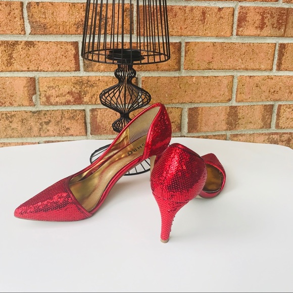 Ashro | Shoes | Shiny Red Heels | Poshmark